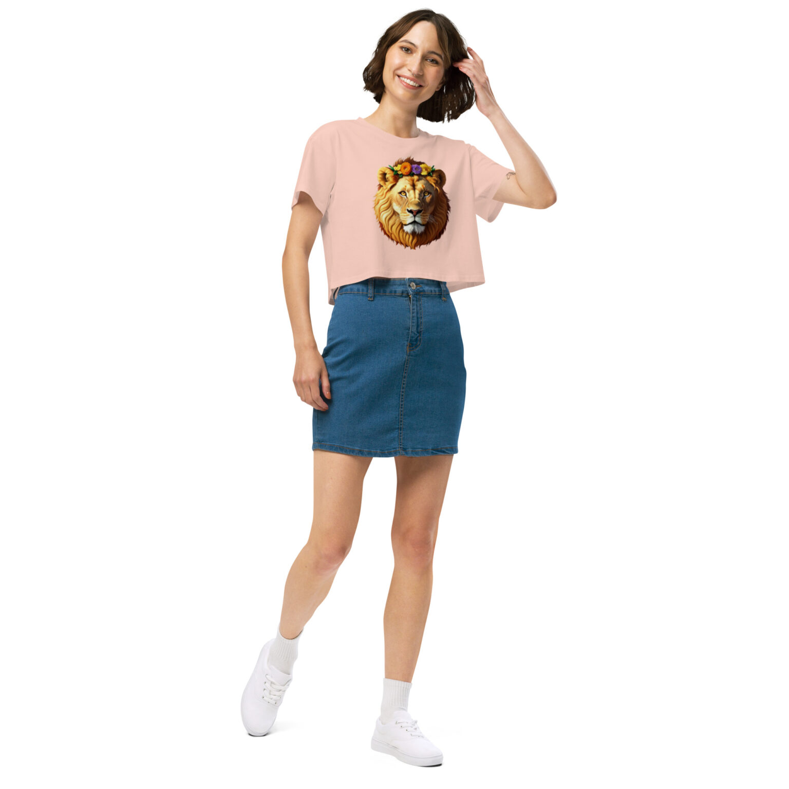 Women’s Flower Lion crop top – K25-style